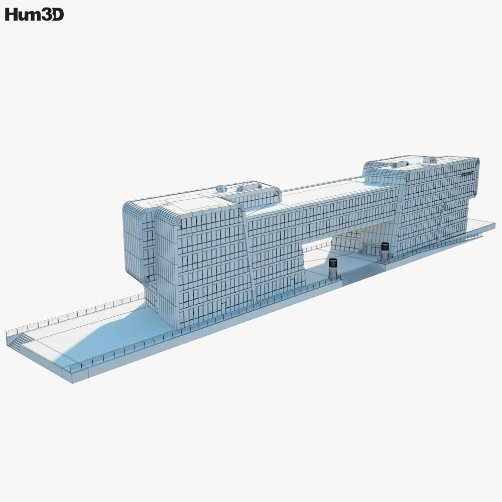 Microsoft Office Building Cologne 3D model - Download Buildings on ...