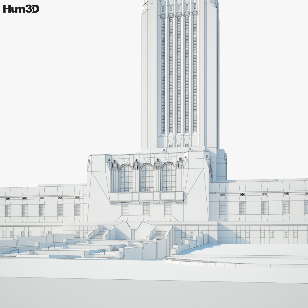 Nebraska State Capitol 3D model - Download Buildings on 3DModels.org