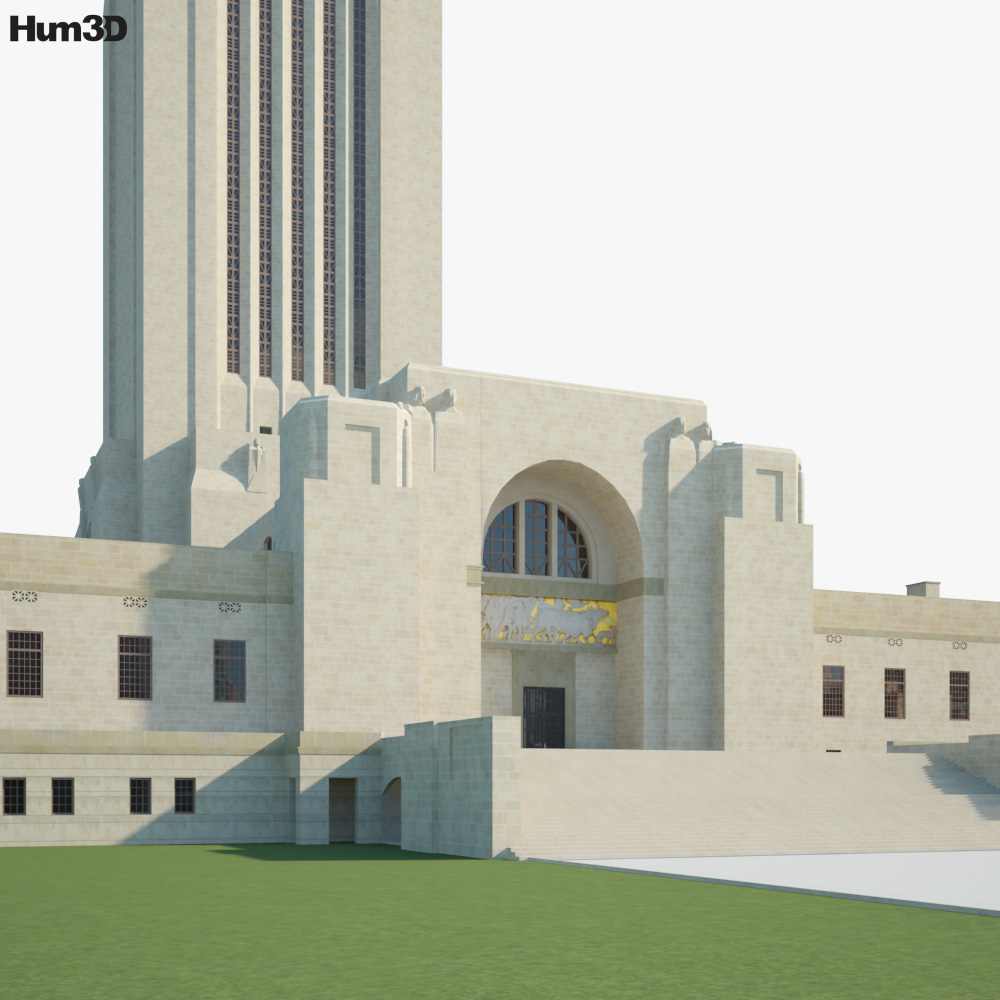 Nebraska State Capitol 3D model - Download Buildings on 3DModels.org