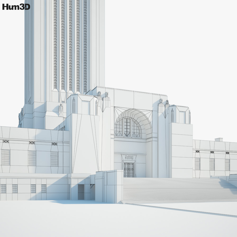 Nebraska State Capitol 3D model - Download Buildings on 3DModels.org