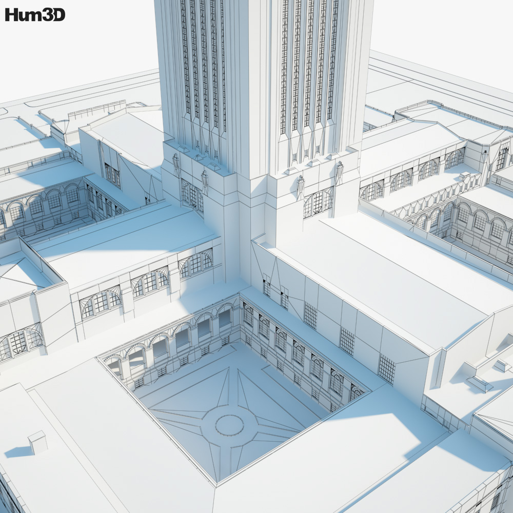 Nebraska State Capitol 3D model - Download Buildings on 3DModels.org