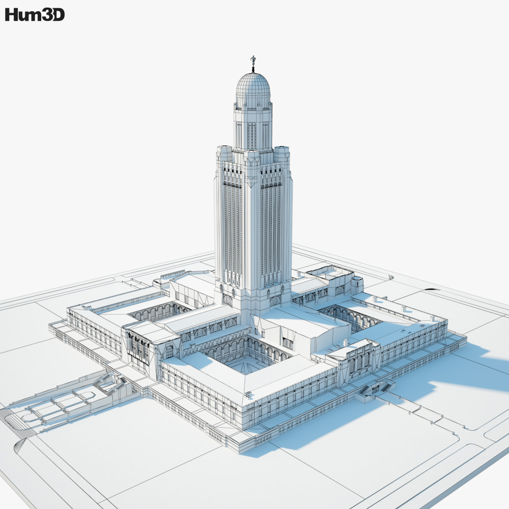 Nebraska State Capitol 3D model - Download Buildings on 3DModels.org