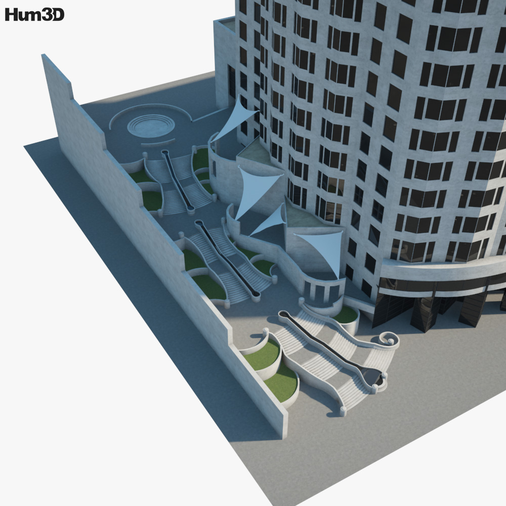 US Bank Tower 3D model - Download Buildings on 3DModels.org