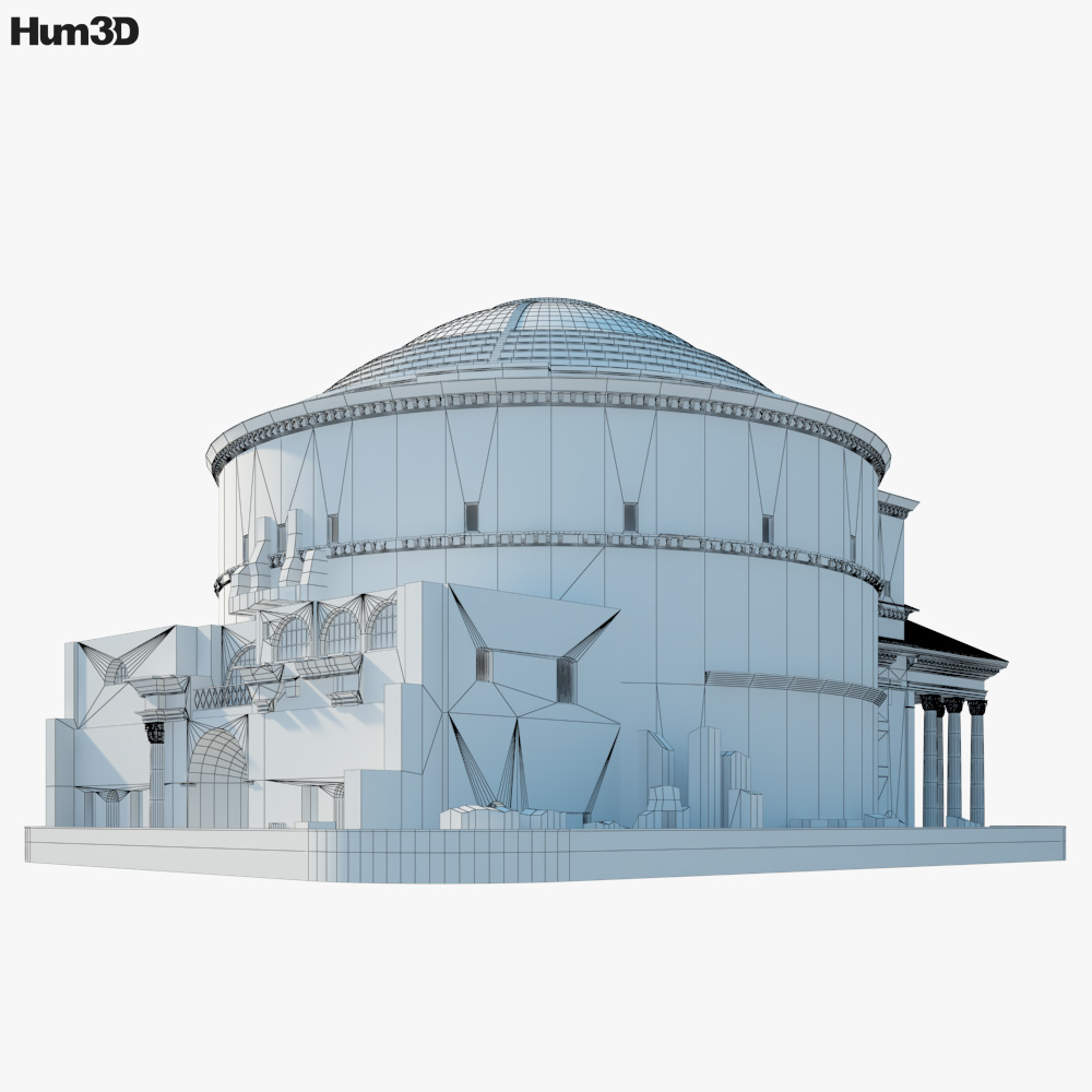Panteón de Agripa Modelo 3D - Descargar Edificios activado 3DModels.org
