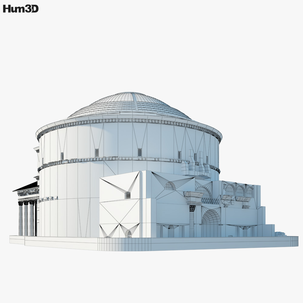 Panteón de Agripa Modelo 3D - Descargar Edificios activado 3DModels.org