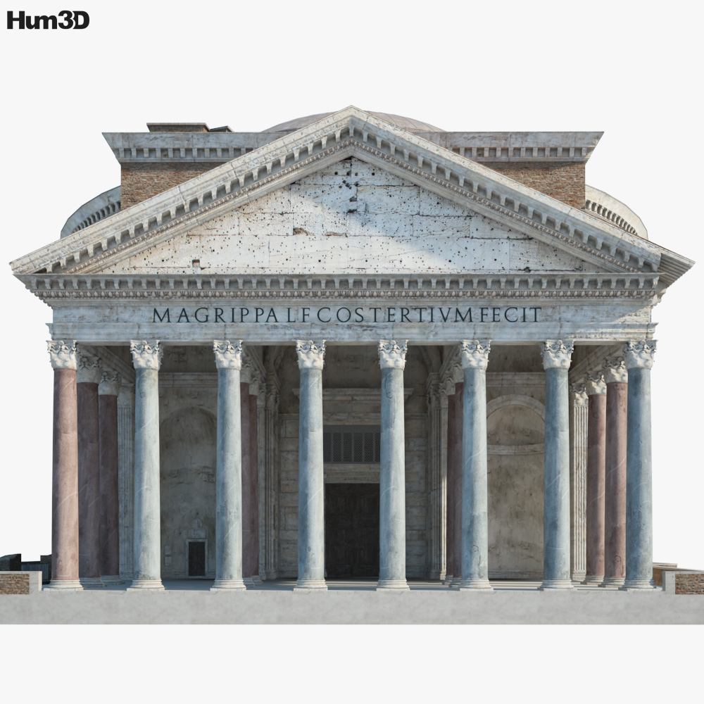 Panteón de Agripa Modelo 3D - Descargar Edificios activado 3DModels.org