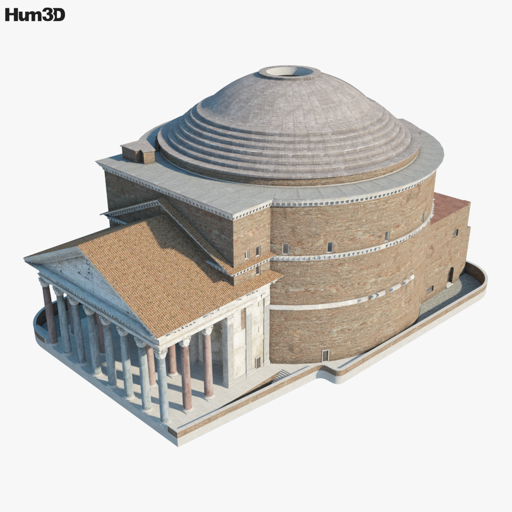 Panteón de Agripa Modelo 3D - Descargar Edificios activado 3DModels.org