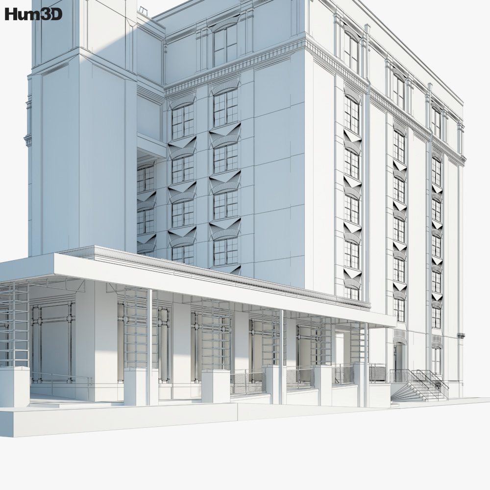 Texas School Book Depository 3D model - Download Buildings on 3DModels.org