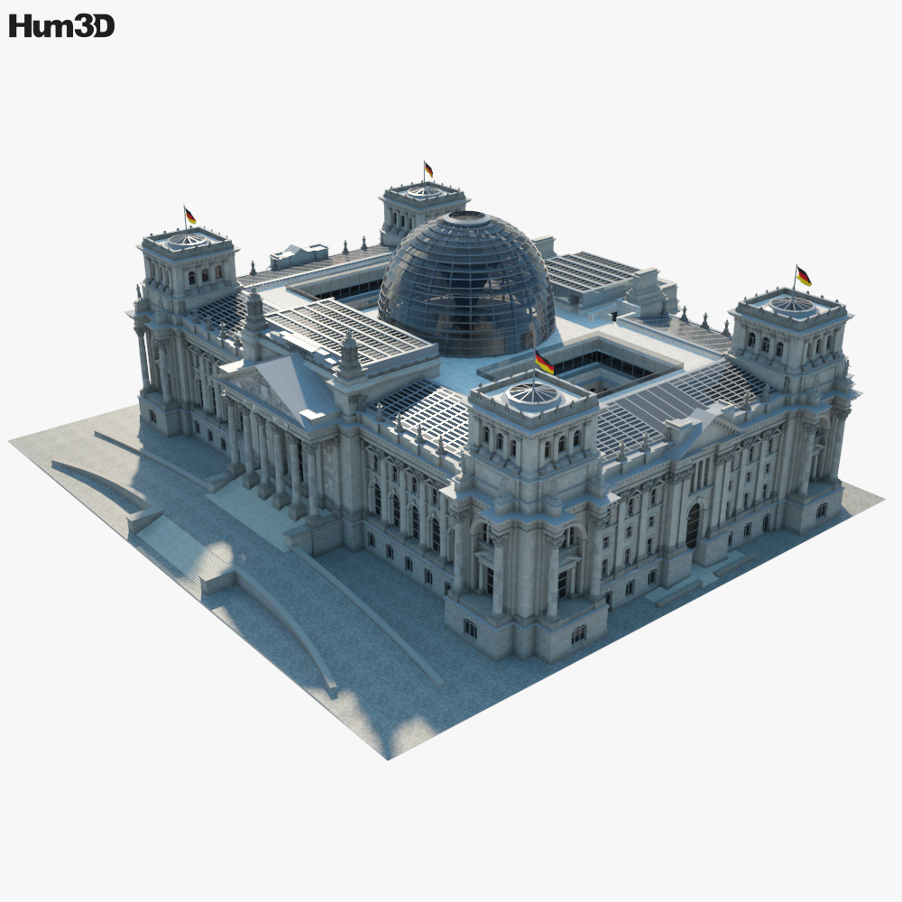 국가의회 의사당 3D 모델 - 다운로드 건축물 켜기 3DModels.org