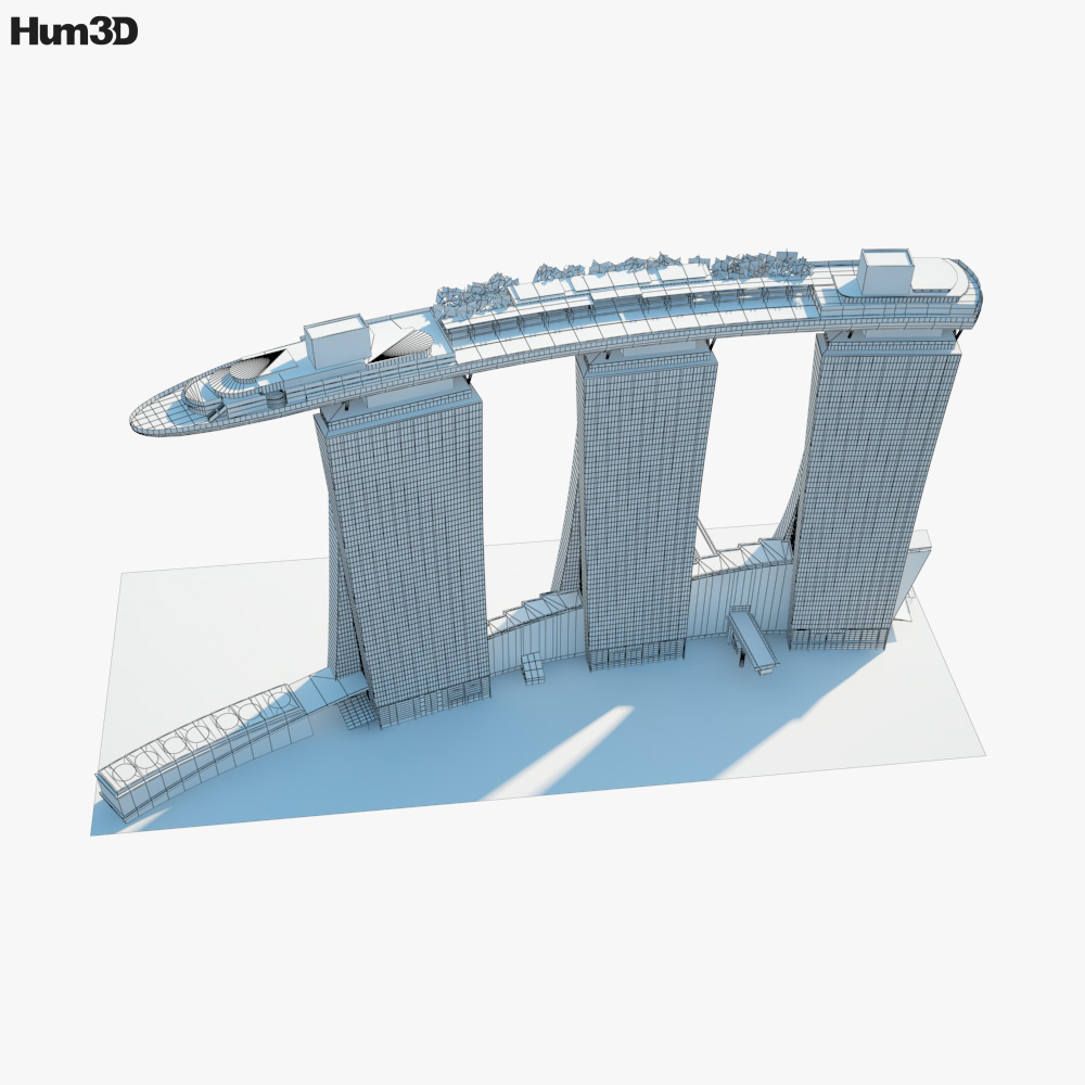 Marina Bay Sands 3D model - Download Buildings on 3DModels.org