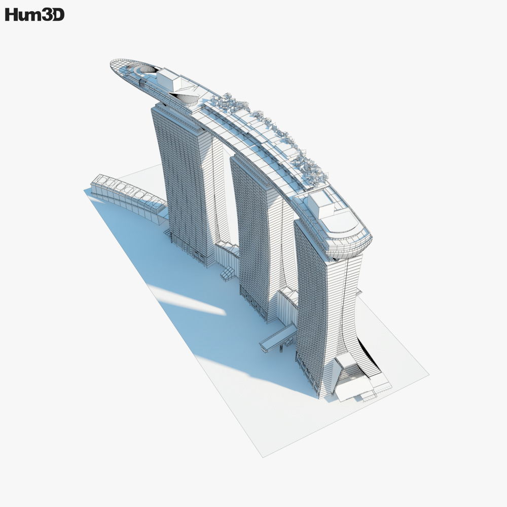 Marina Bay Sands 3D model - Download Buildings on 3DModels.org