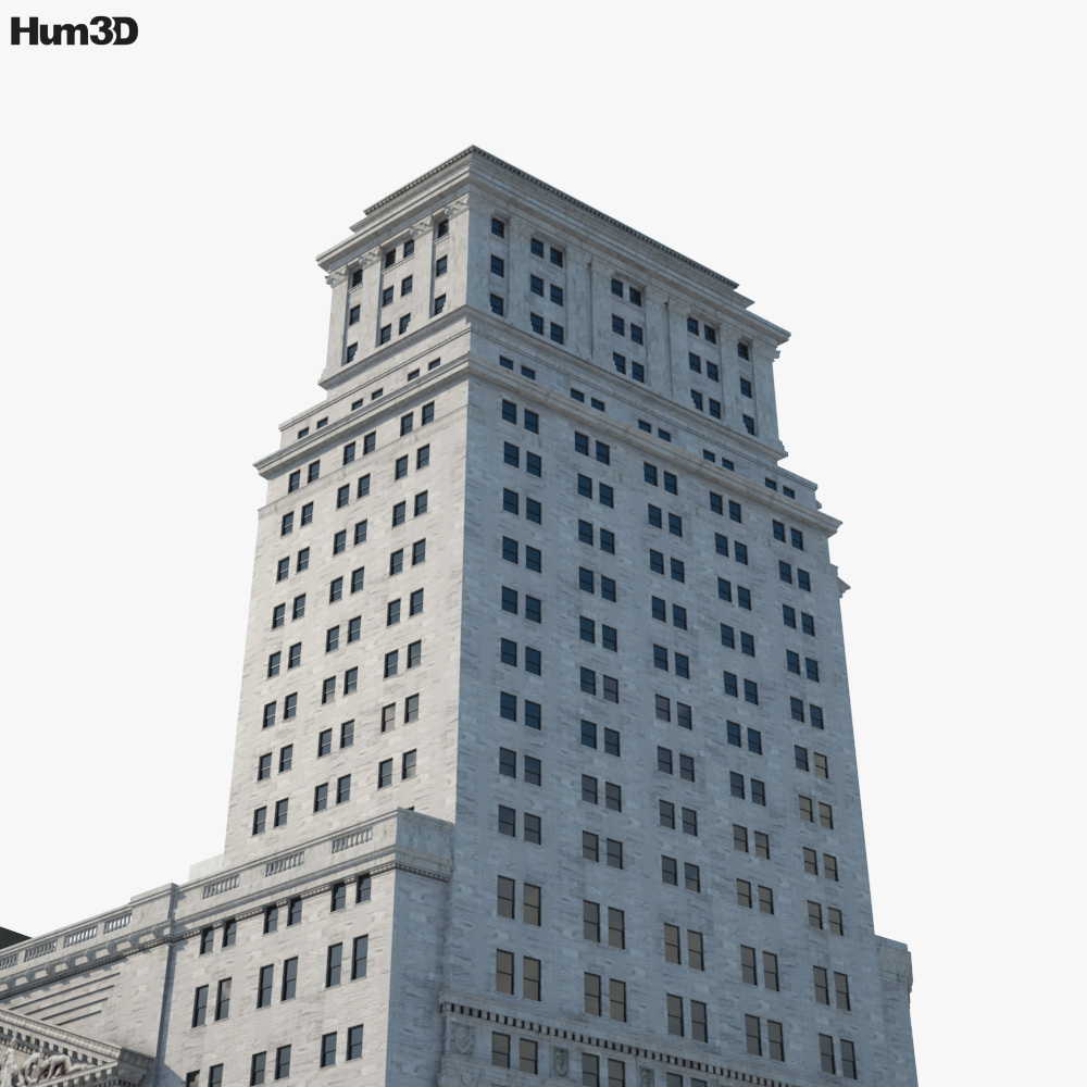 New York Stock Exchange Building 3D model - Download Buildings on ...