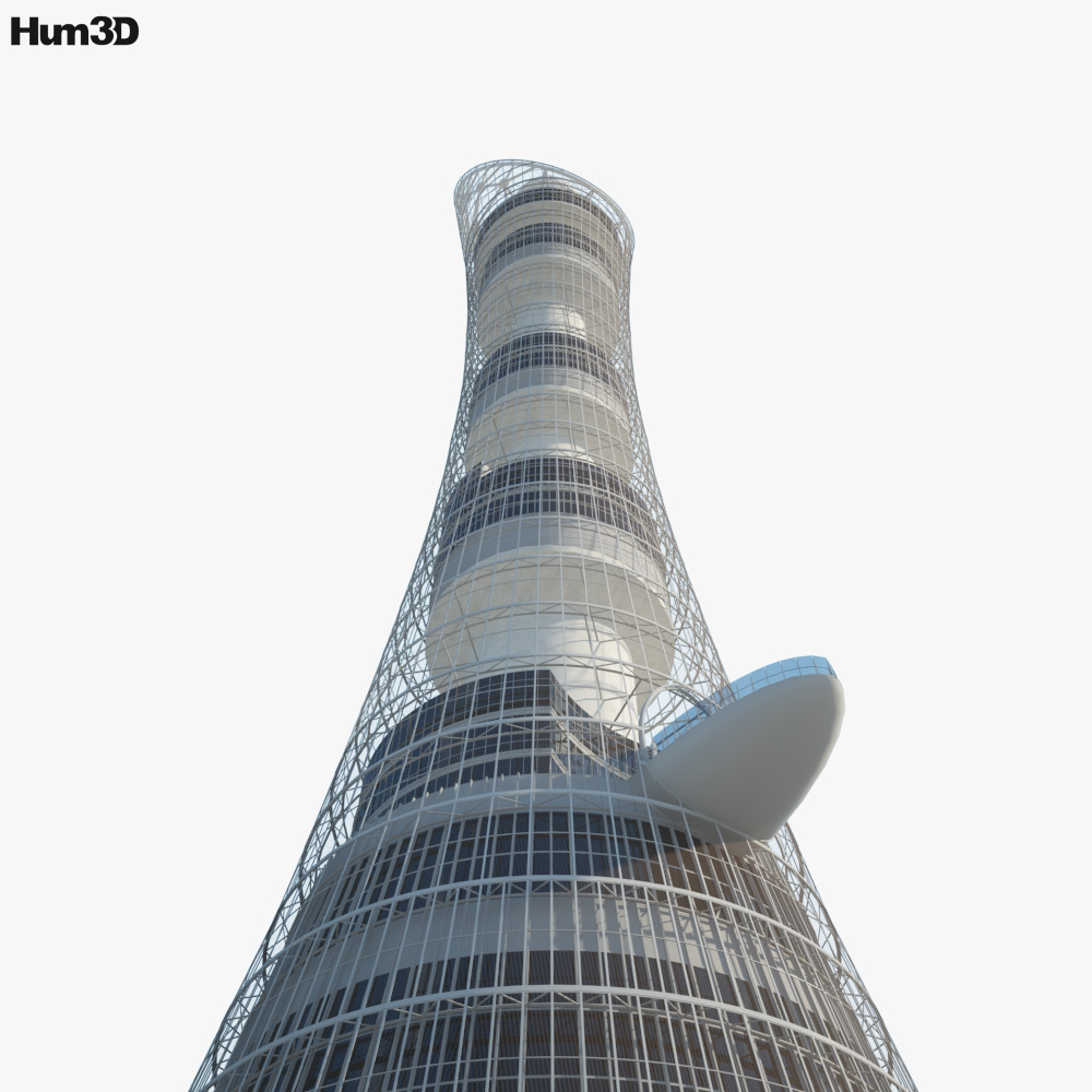 Aspire Tower 3D 모델 - 다운로드 건축물 on 3DModels.org