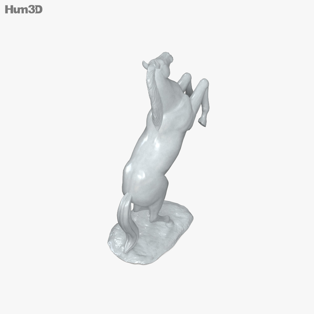 Rearing Horse Sculpture 3D model - Download Street elements on 3DModels.org