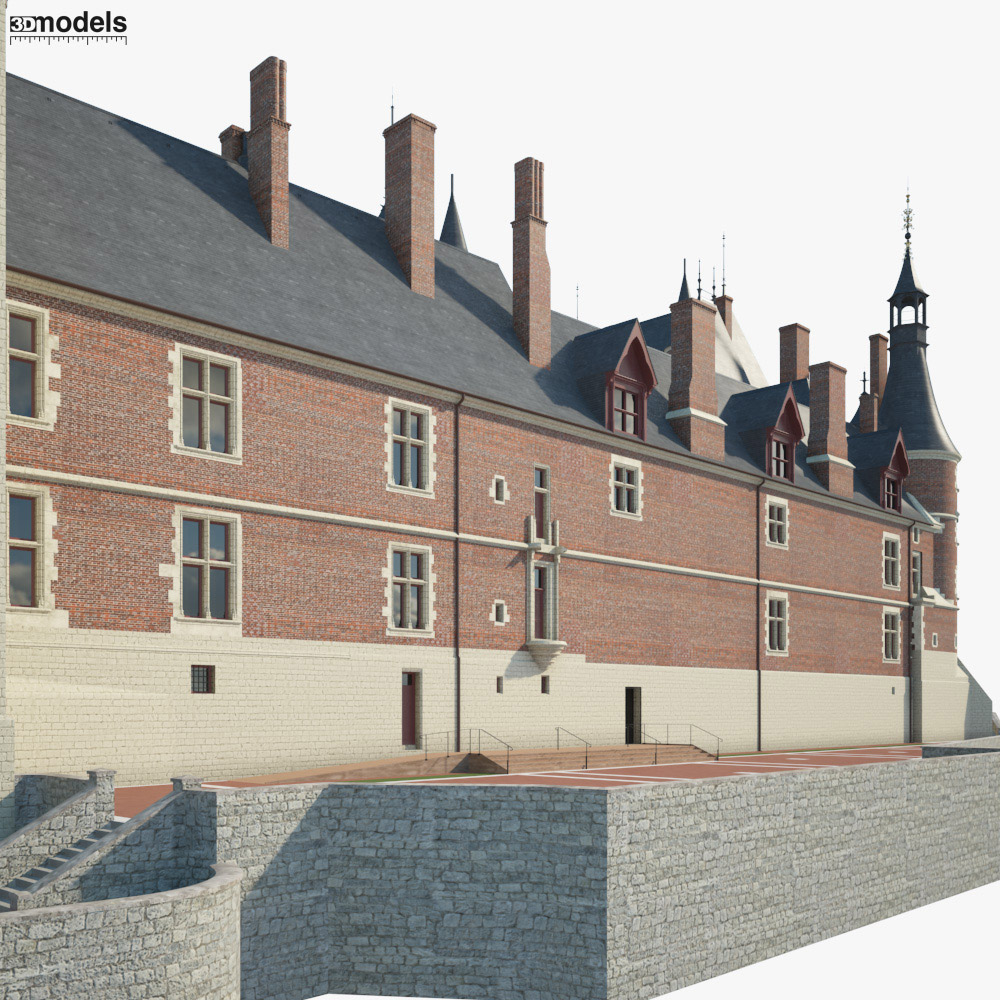 Castillo de Gien Modelo 3D - Descargar Edificios on 3DModels.org
