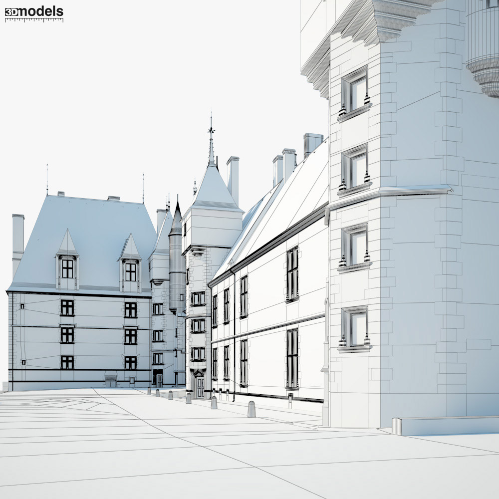 Castle of Gien Modelo 3D - Descargar Edificios on 3DModels.org