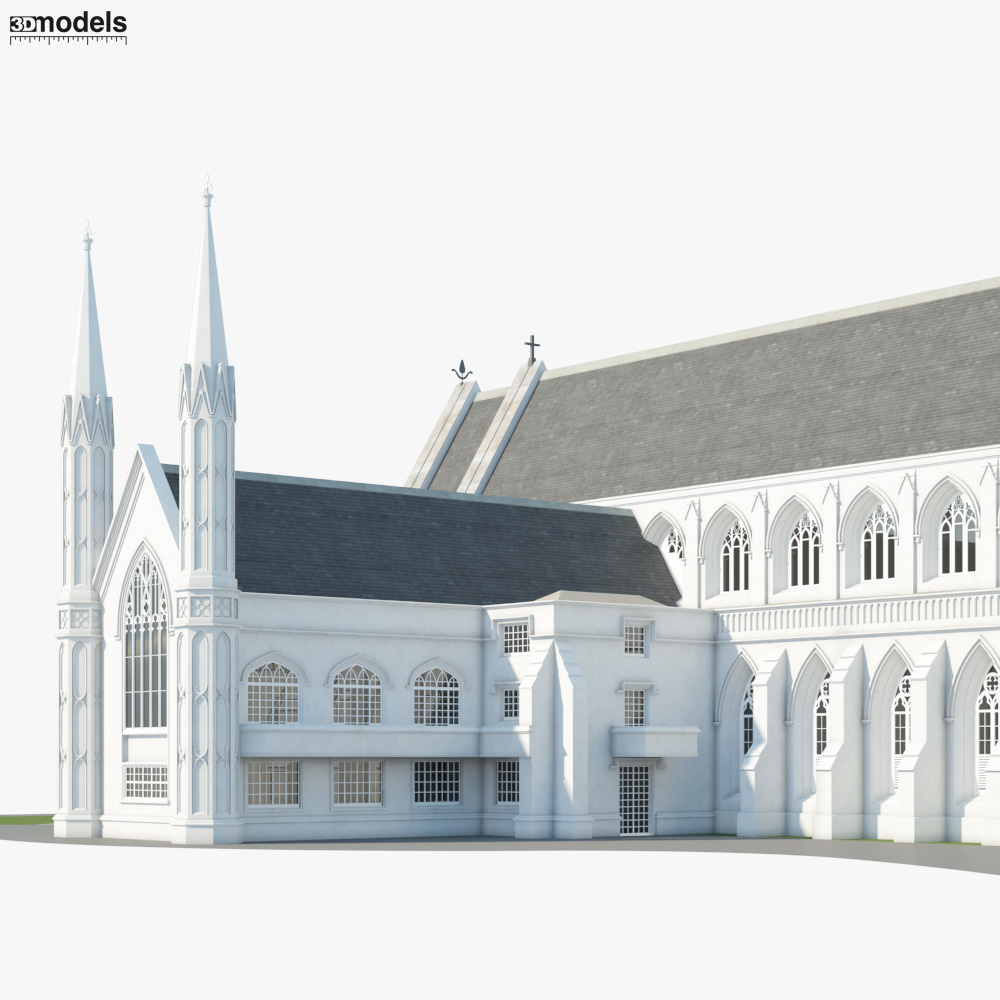 St Andrews Church Singapore 3D model - Download Buildings on 3DModels.org