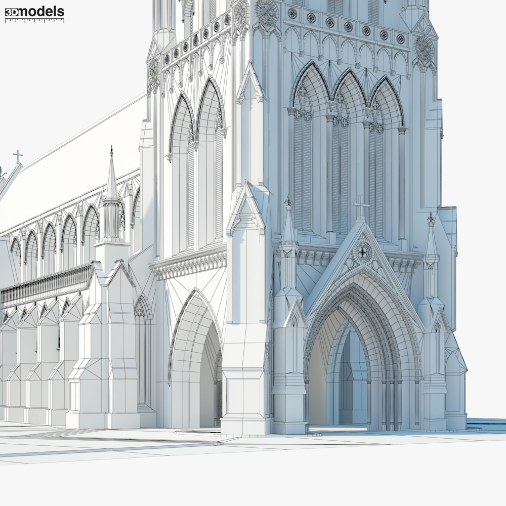 St Andrews Church Singapore 3D model - Download Buildings on 3DModels.org