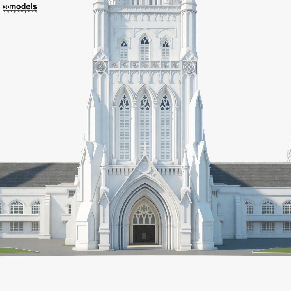 St Andrews Church Singapore 3D model - Download Buildings on 3DModels.org