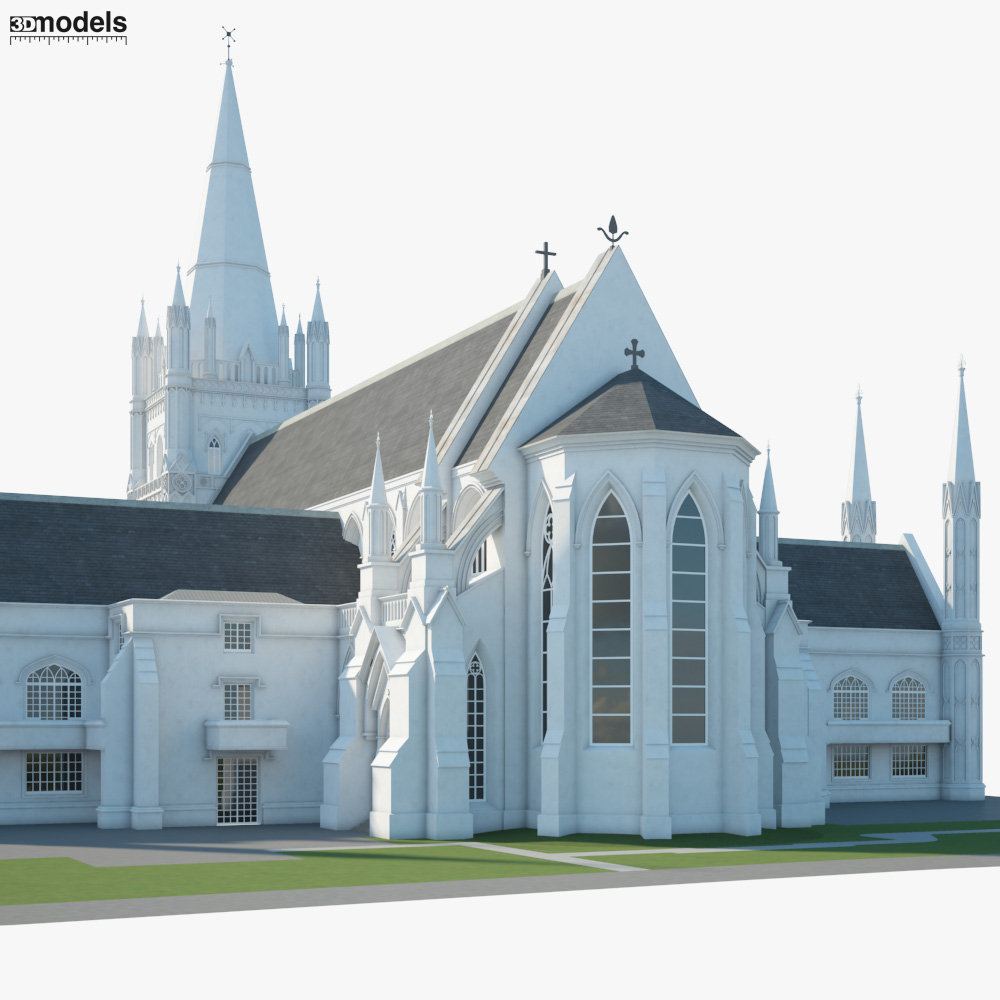 St Andrews Church Singapore 3D model - Download Buildings on 3DModels.org