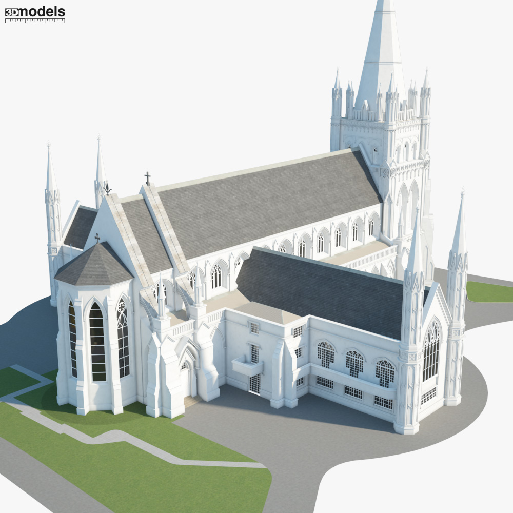 St Andrews Church Singapore 3D model - Download Buildings on 3DModels.org