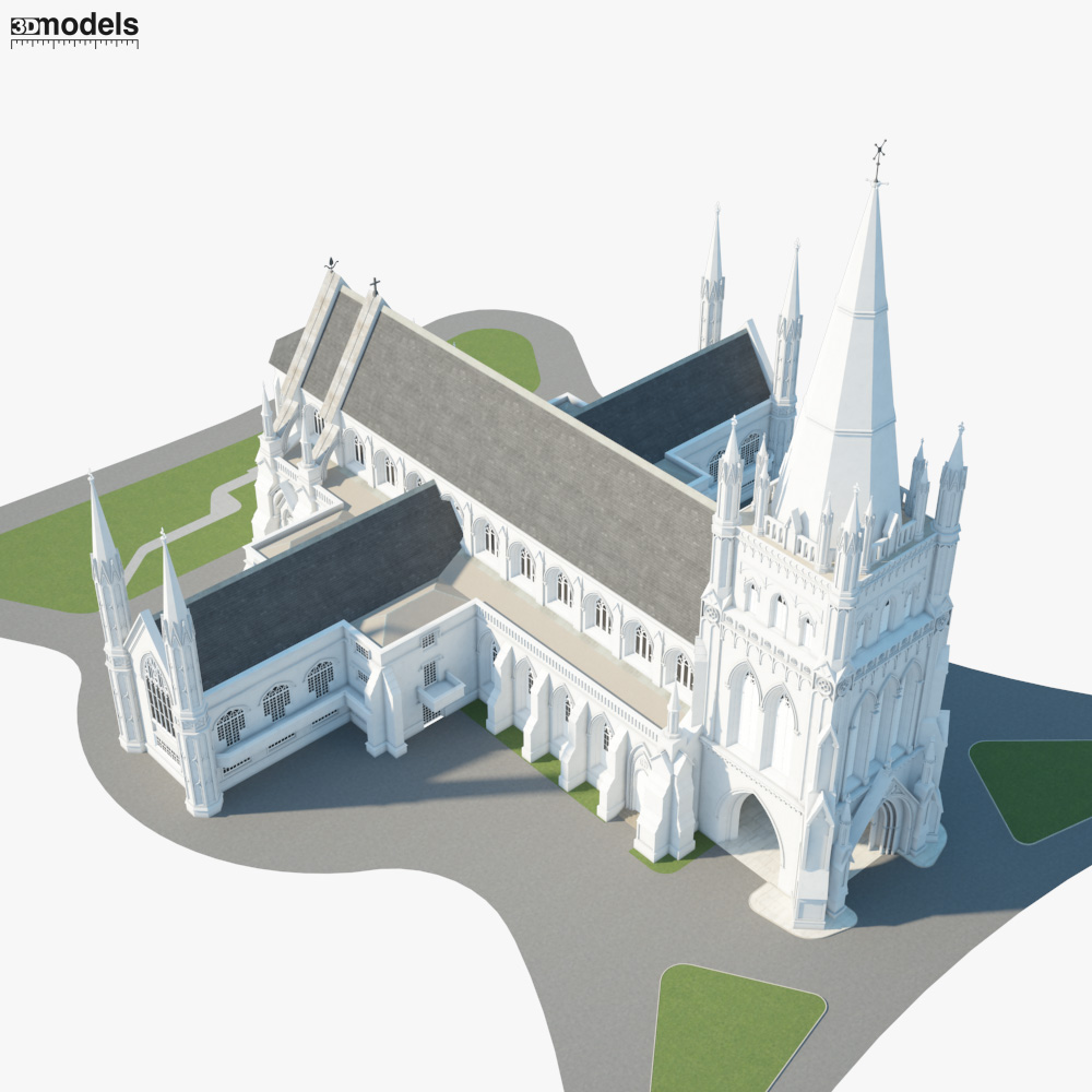 St Andrews Church Singapore 3D model - Download Buildings on 3DModels.org