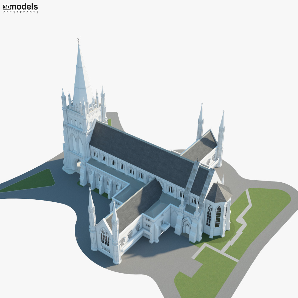 St Andrews Church Singapore 3D model - Download Buildings on 3DModels.org
