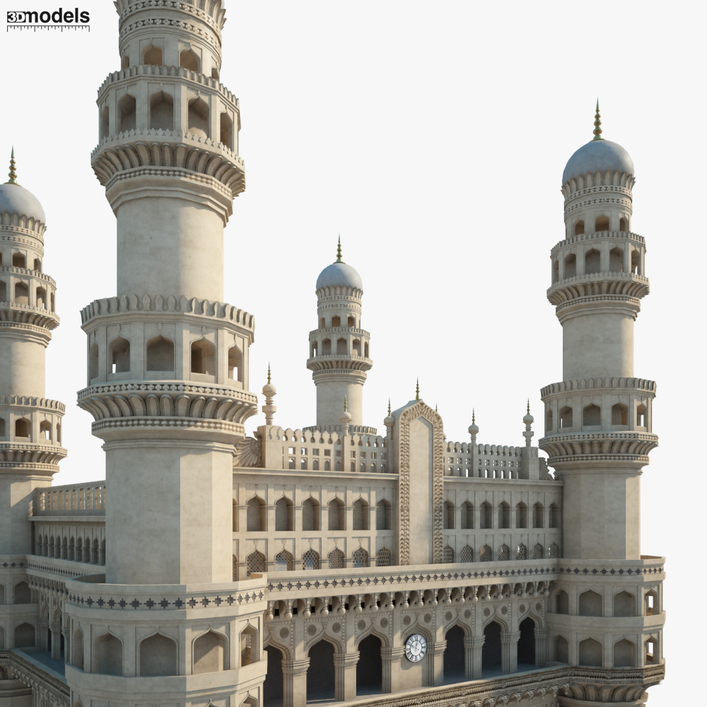 Charminar 3D model - Download Buildings on 3DModels.org