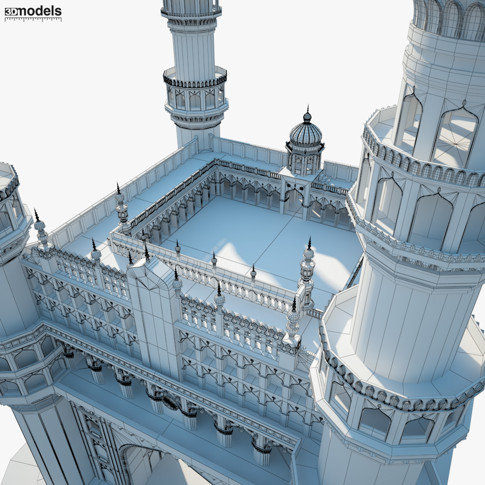 Charminar 3D model - Download Buildings on 3DModels.org