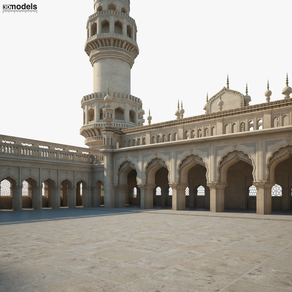 Charminar 3D model - Download Buildings on 3DModels.org