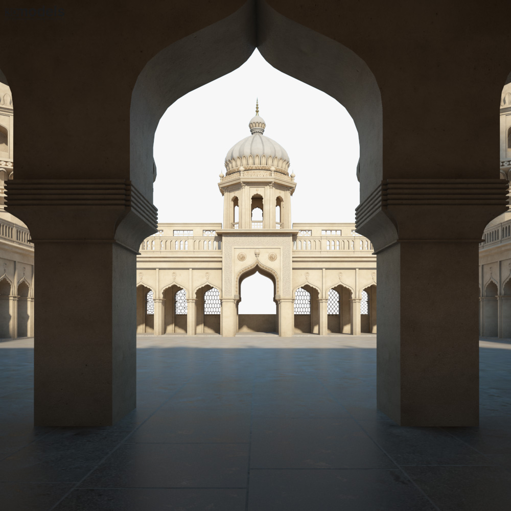 Charminar 3D model - Download Buildings on 3DModels.org