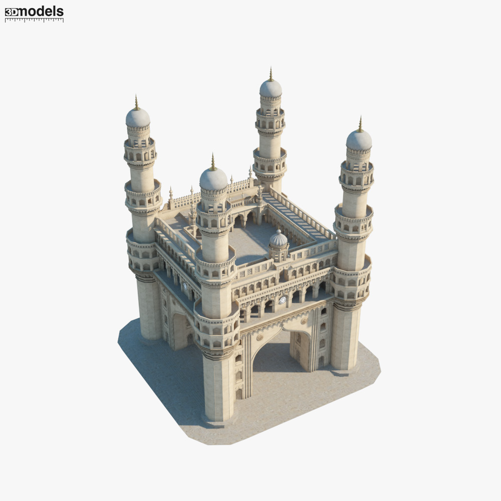 Charminar 3D model - Download Buildings on 3DModels.org