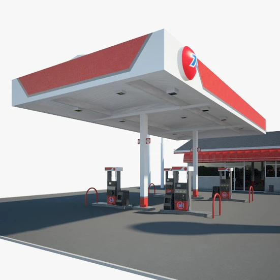 Filling station 3D Models Download - 3DModels.org