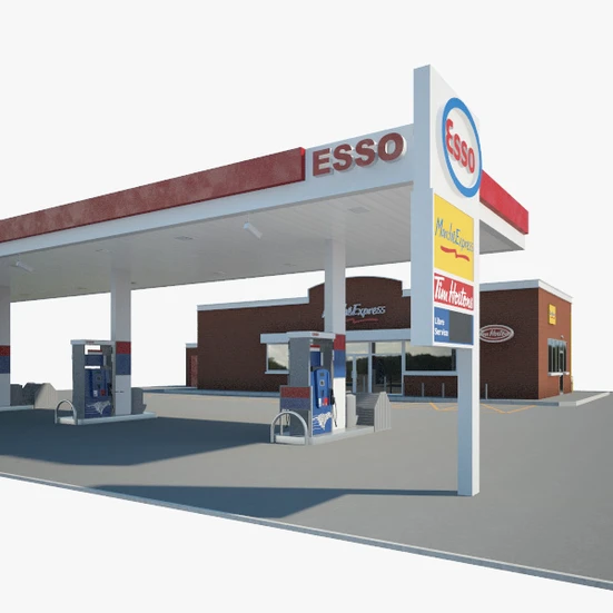 Filling station 3D Models Download - 3DModels.org