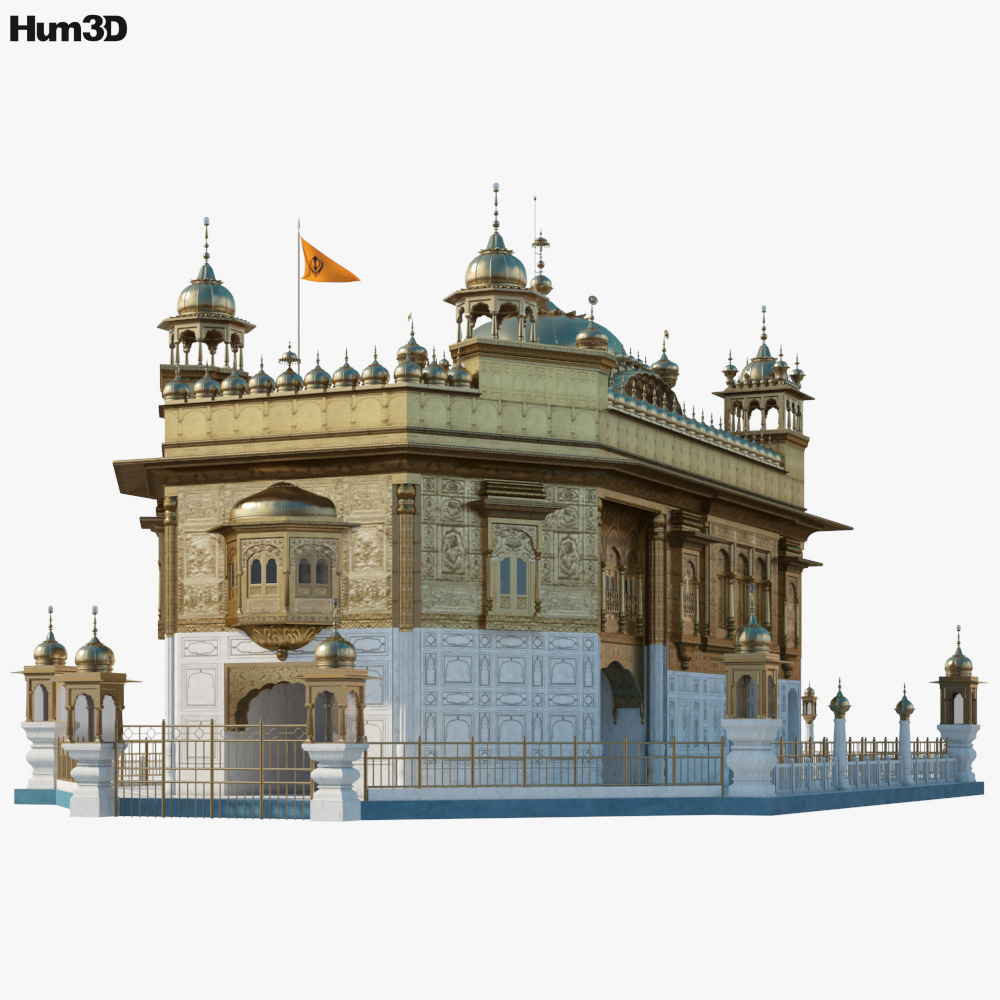 Golden Temple 3D model - Download Buildings on 3DModels.org