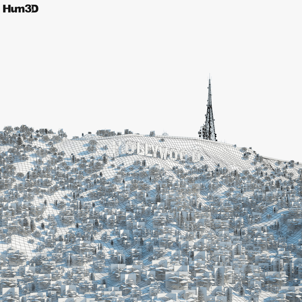 Hollywood Sign 3D model - Download Buildings on 3DModels.org