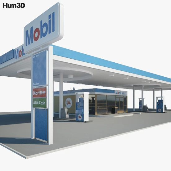 Filling station 3D Models Download - 3DModels.org