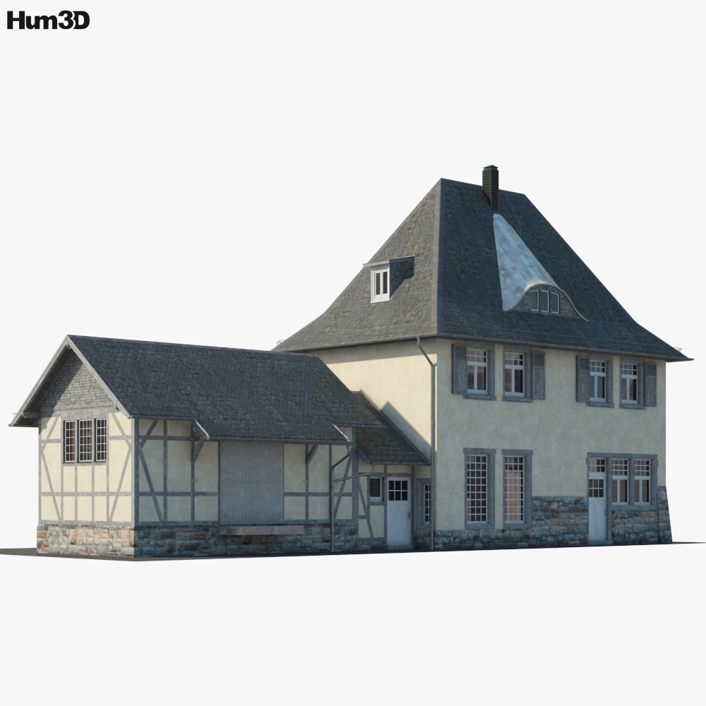 Traditional Country House 3D model - Download Buildings on 3DModels.org