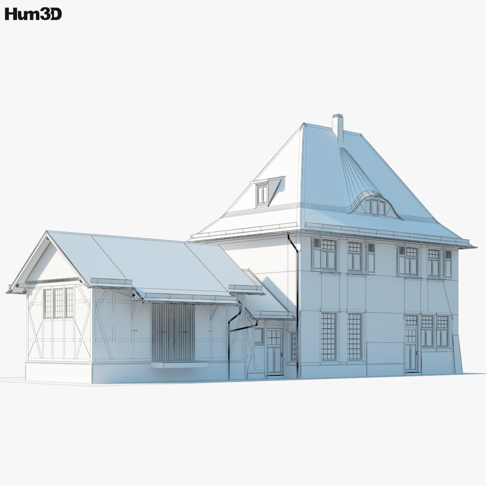 Traditional Country House 3D model - Download Buildings on 3DModels.org