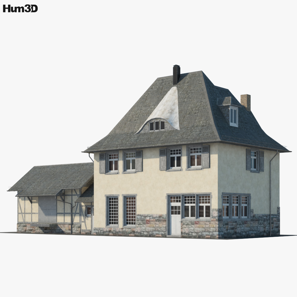 Traditional Country House 3D model - Download Buildings on 3DModels.org