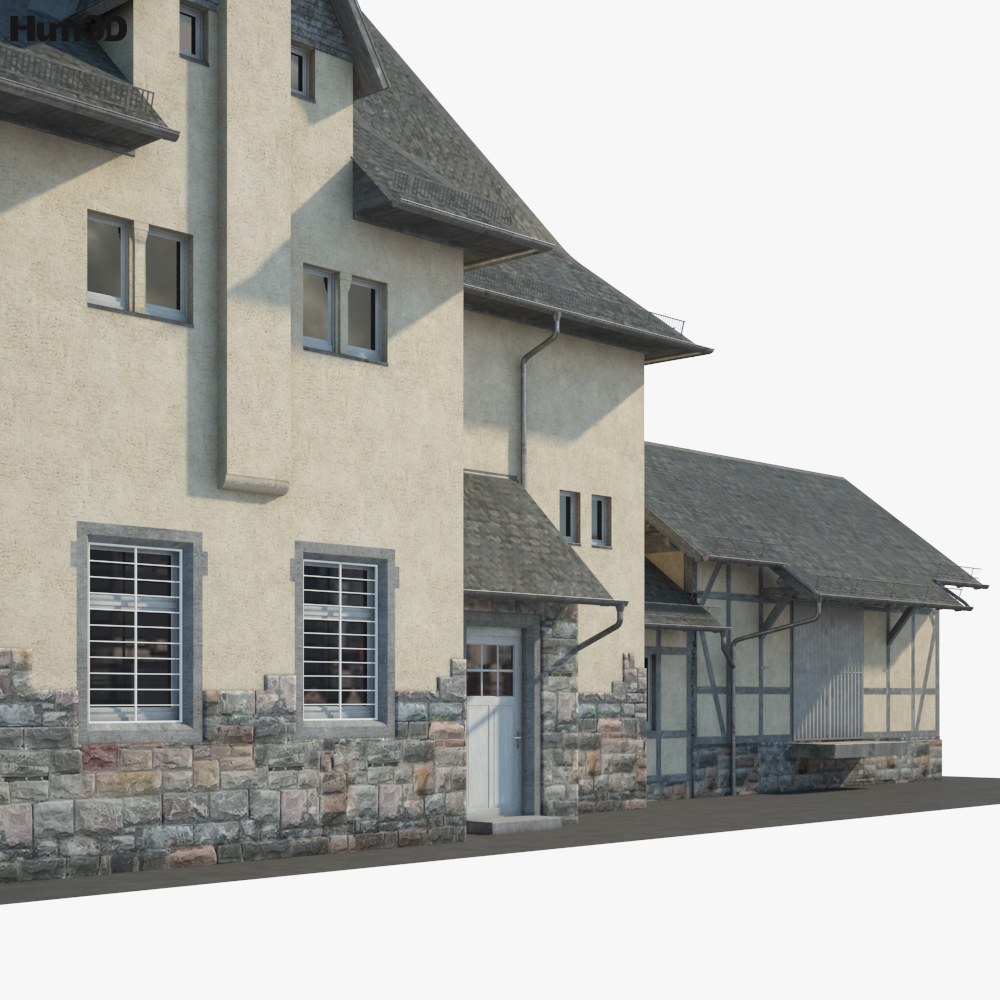 Traditional Country House 3D model - Download Buildings on 3DModels.org