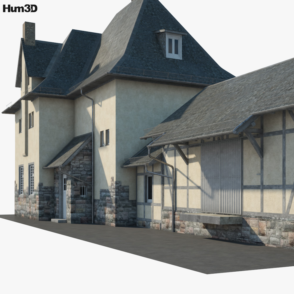 Traditional Country House 3D model - Download Buildings on 3DModels.org