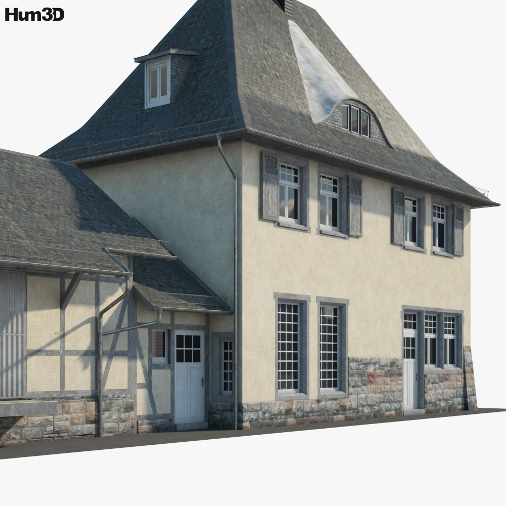 Traditional Country House 3D model - Download Buildings on 3DModels.org