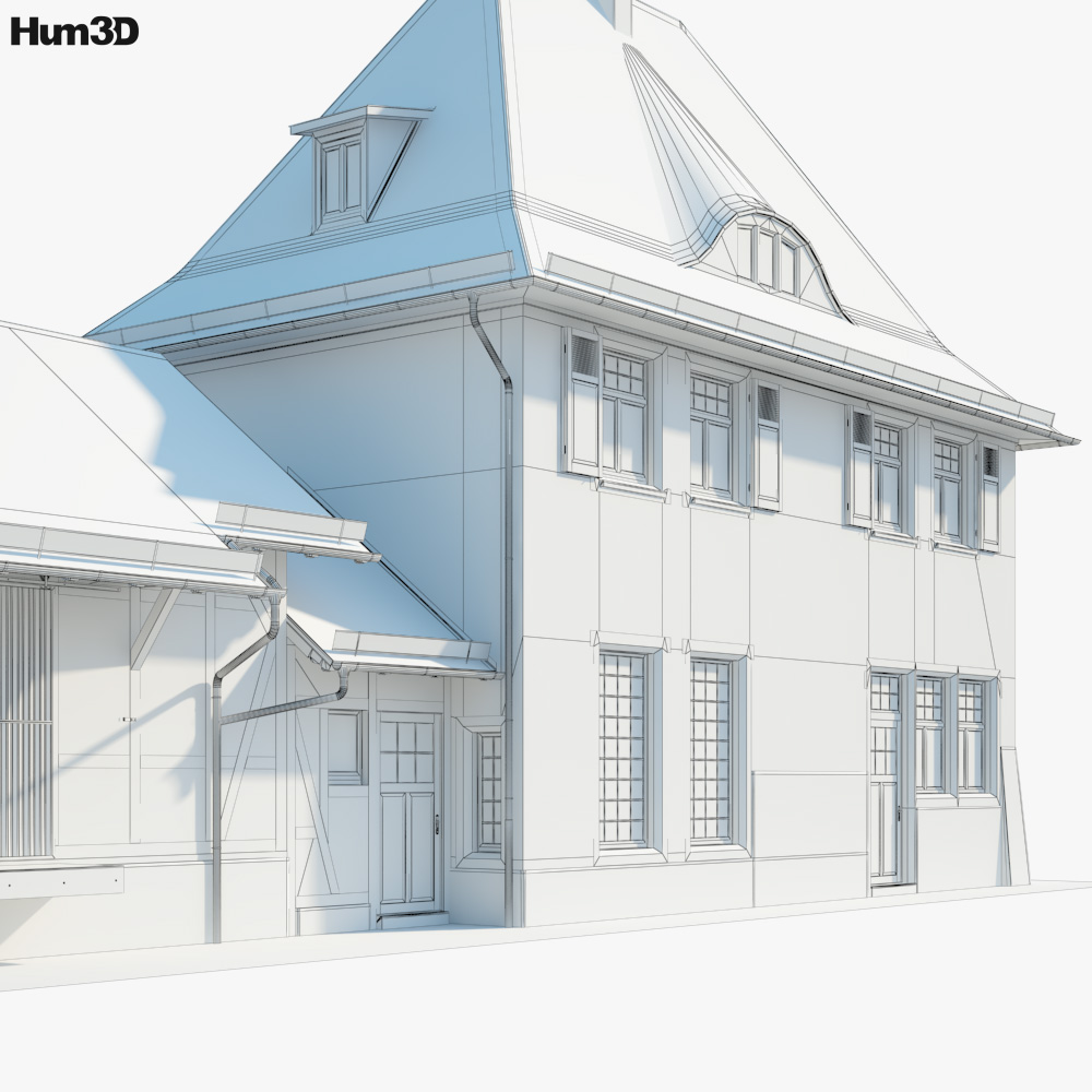 Traditional Country House 3D model - Download Buildings on 3DModels.org