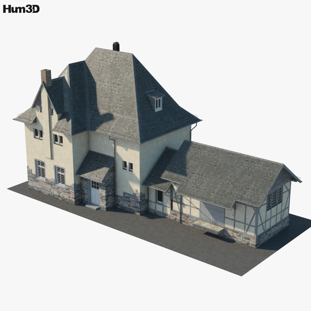 Traditional Country House 3D model - Download Buildings on 3DModels.org