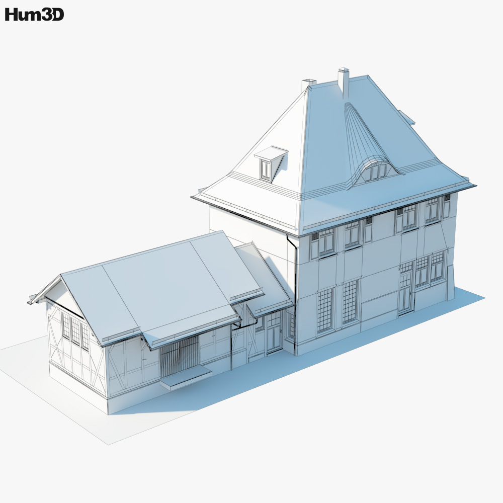 Traditional Country House 3D model - Download Buildings on 3DModels.org