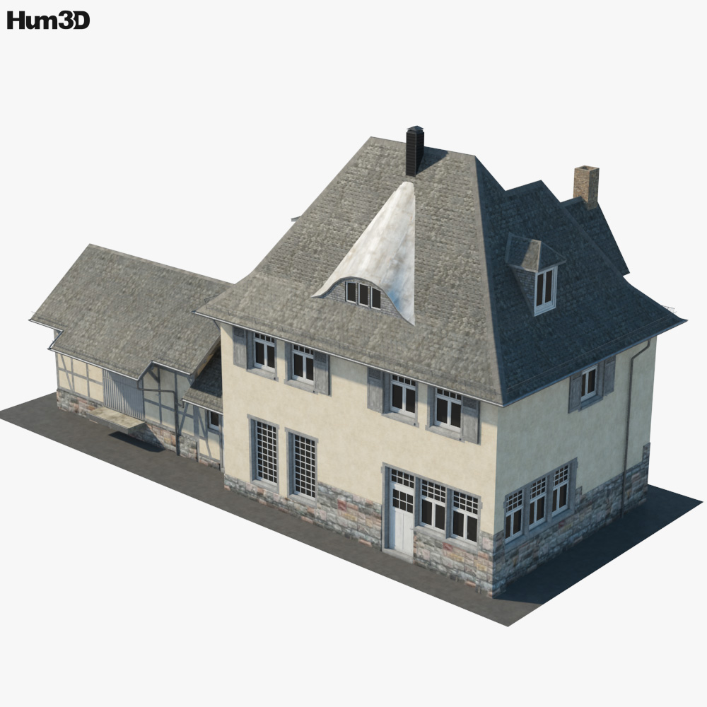 Traditional Country House 3D model - Download Buildings on 3DModels.org
