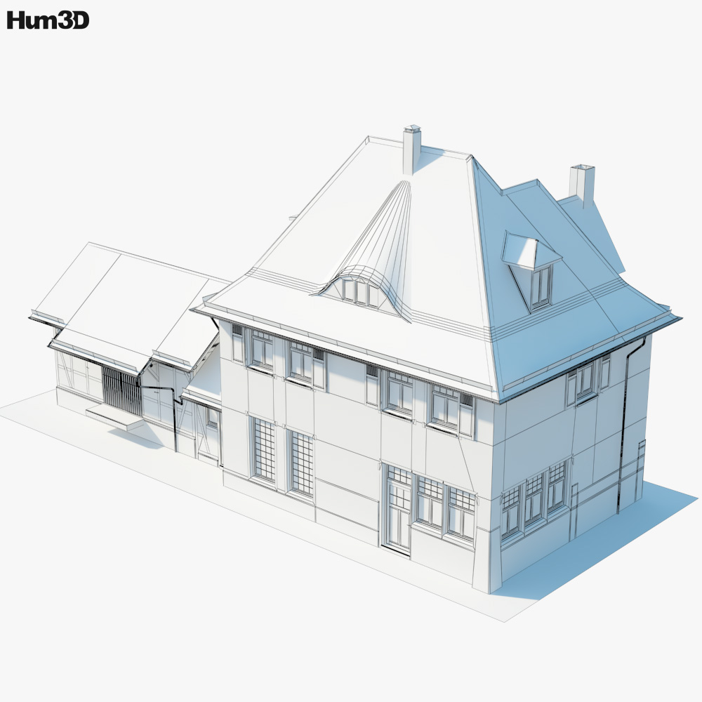 Traditional Country House 3D model - Download Buildings on 3DModels.org