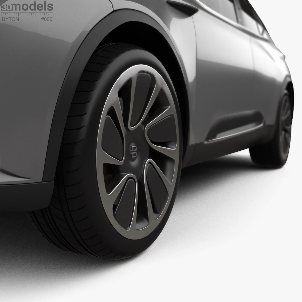 Byton M byte concept with HQ interior 2020 3D model - Download ...