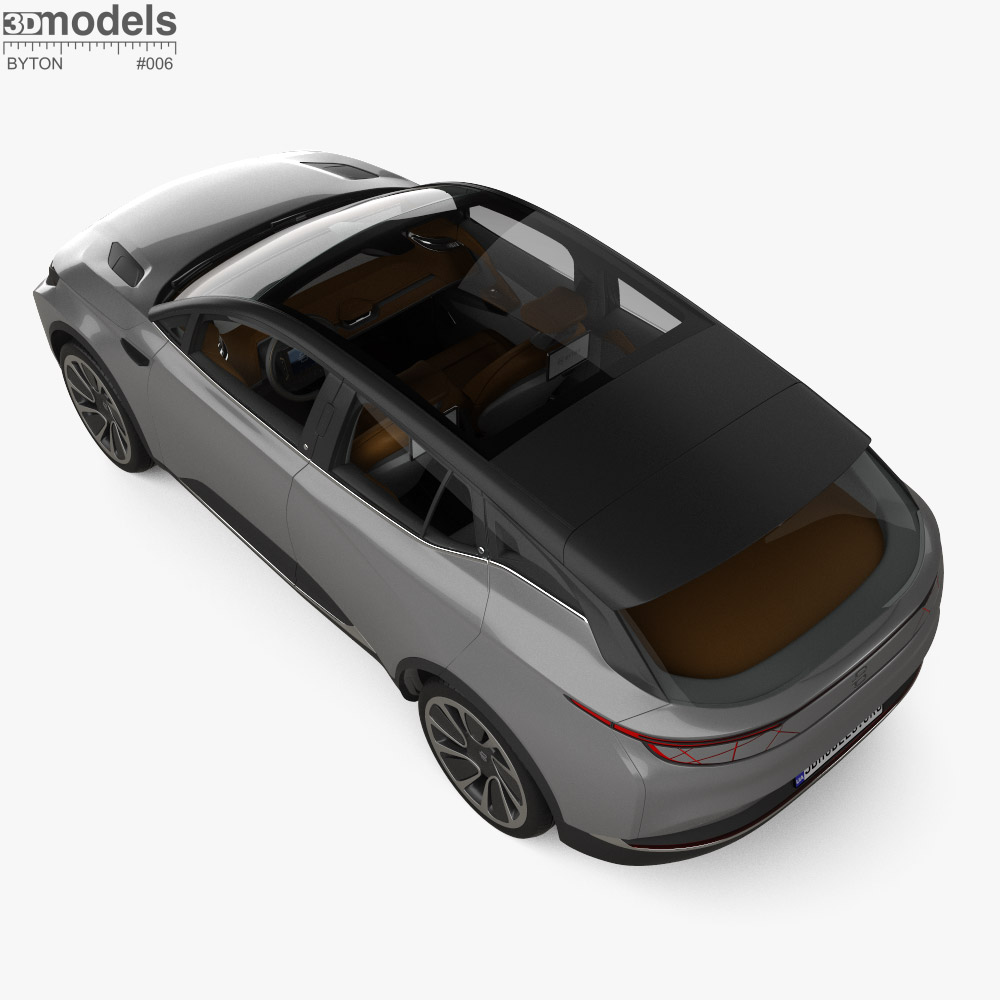 Byton M byte concept with HQ interior 2020 3D model - Download ...